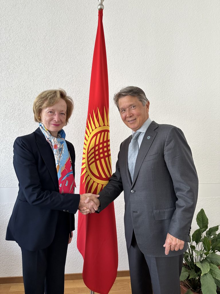 Ambassador Marie-Thérèse Pictet-Althann, accompanied by Ambassador Jean ...
